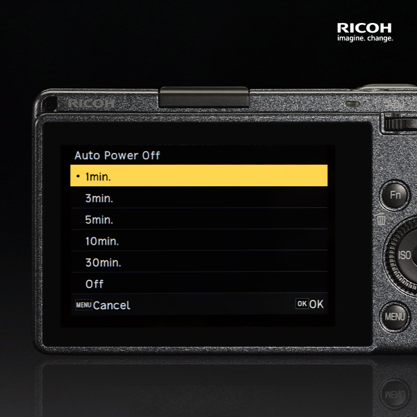 RICOH Function & Menu : Auto Power Off / Sleep Mode Setting